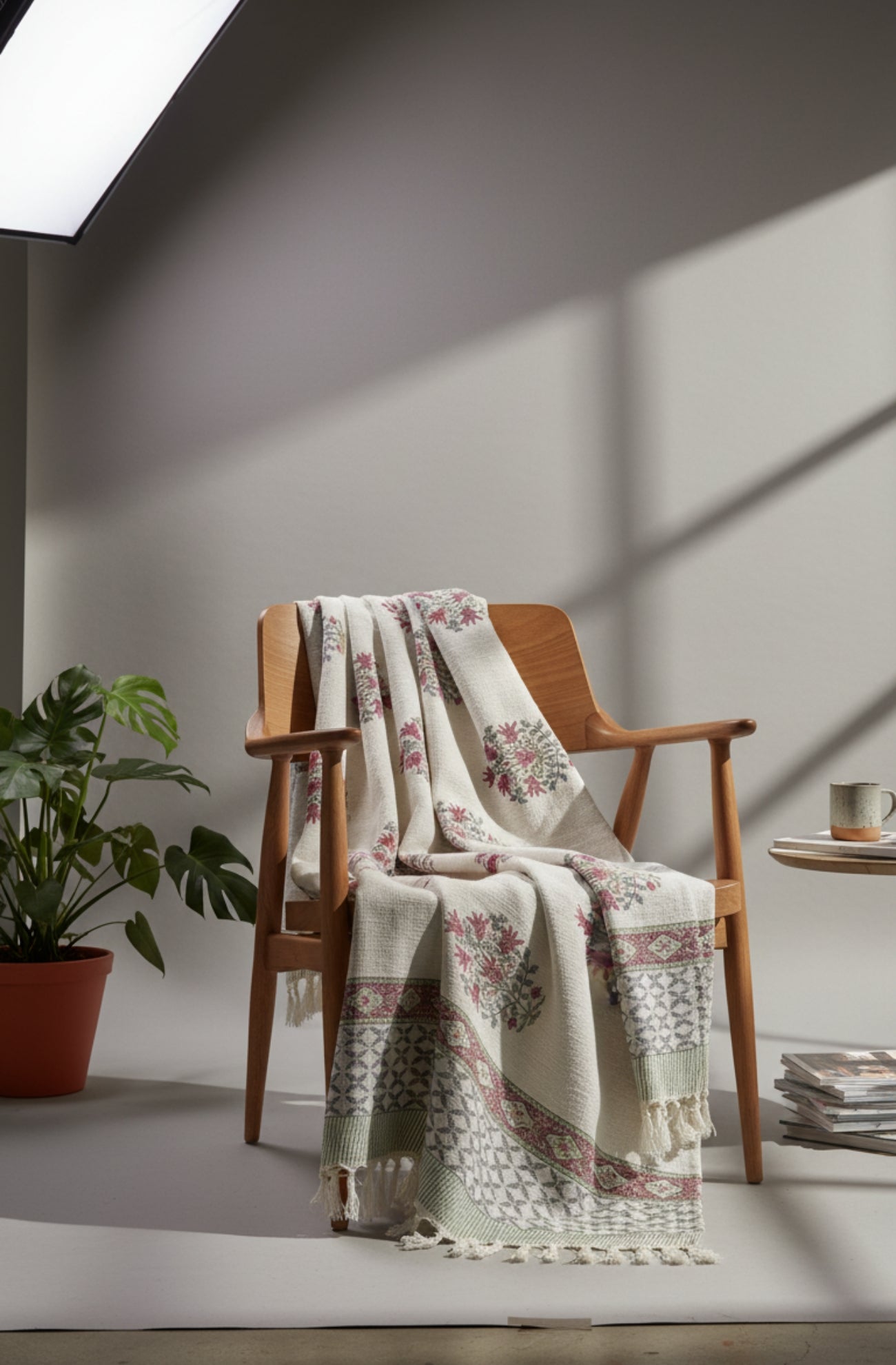 Merlot Garden Throw | Handmade 100% Cotton Throws – Ginny and Daughters